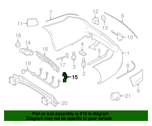207-885-03-65 - Bumper Impact Absorber 2010-2013 Mercedes-Benz ...