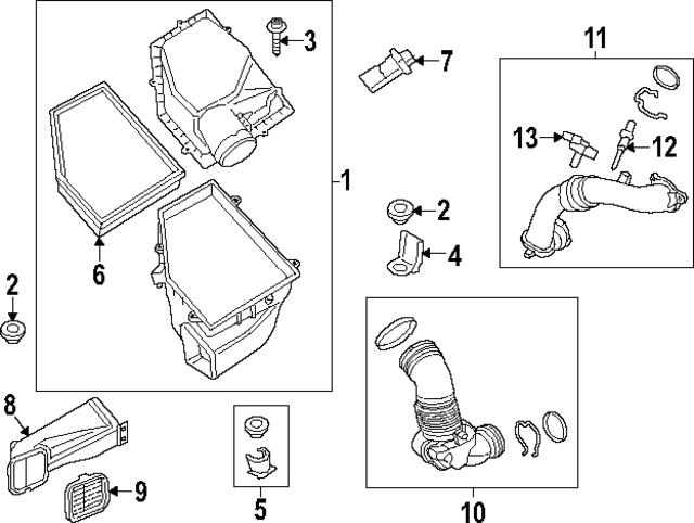 Genuine BMW 13-71-5-A1B-C45 | Air Cleaner Assembly | FREE Shipping on ...