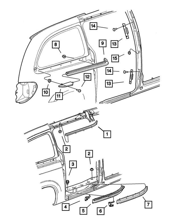 2001-2020 Mopar Plastic Snap-In Nut 6036344AA | Mopar Estores