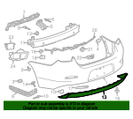 2013-2016 Chevrolet Rear Lower Bumper Cover 20913498 GM | GMPartsDirect.com