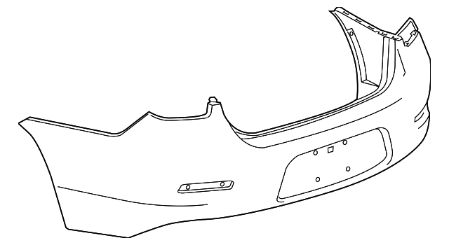2014-2016 Chevrolet Rear Bumper Cover 23146558 GM | GMPartsDirect.com