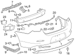 2013-2016 Chevrolet Rear Upper Bumper Cover 22827124 GM | GMPartsDirect.com