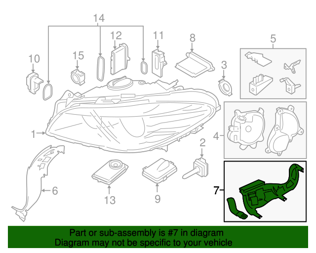 63-11-7-349-295 - Guide Rail - 2014-2016 BMW | Buy BMW Parts Now