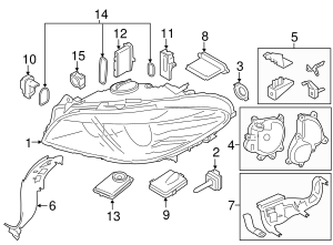 63117352485 - 2013-2016 BMW Composite Headlamp (63-11-7-352-485) | BMW ...