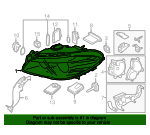 63117352485 - 2013-2016 BMW Composite Headlamp (63-11-7-352-485) | BMW ...