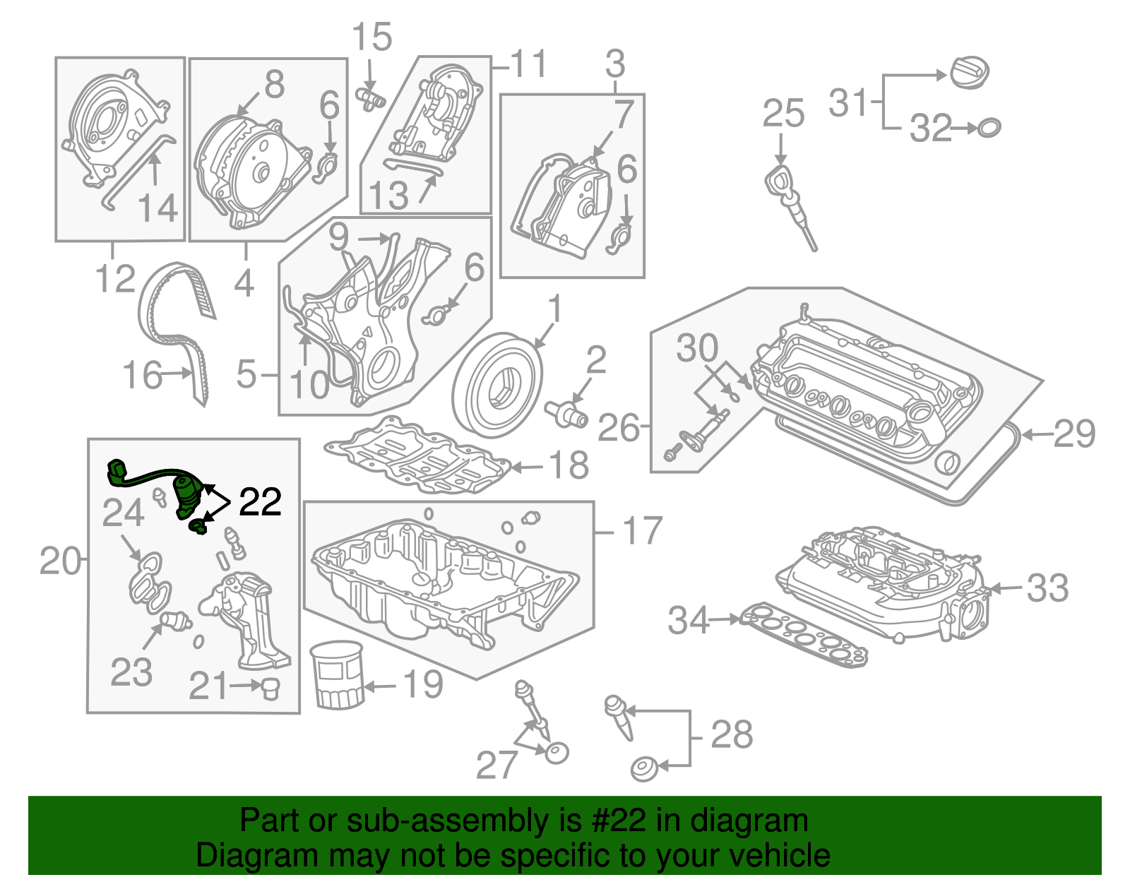 36171-P8E-A01 - 2000-2008 Honda - Solenoid Assembly | Genuine Honda Parts