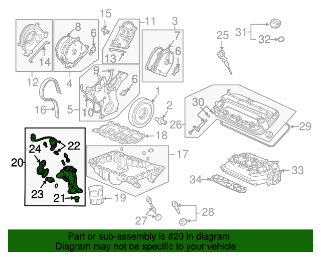 15811-RCA-A01 - Valve Assembly Spool - 2003-2008 Honda | Genuine Honda ...