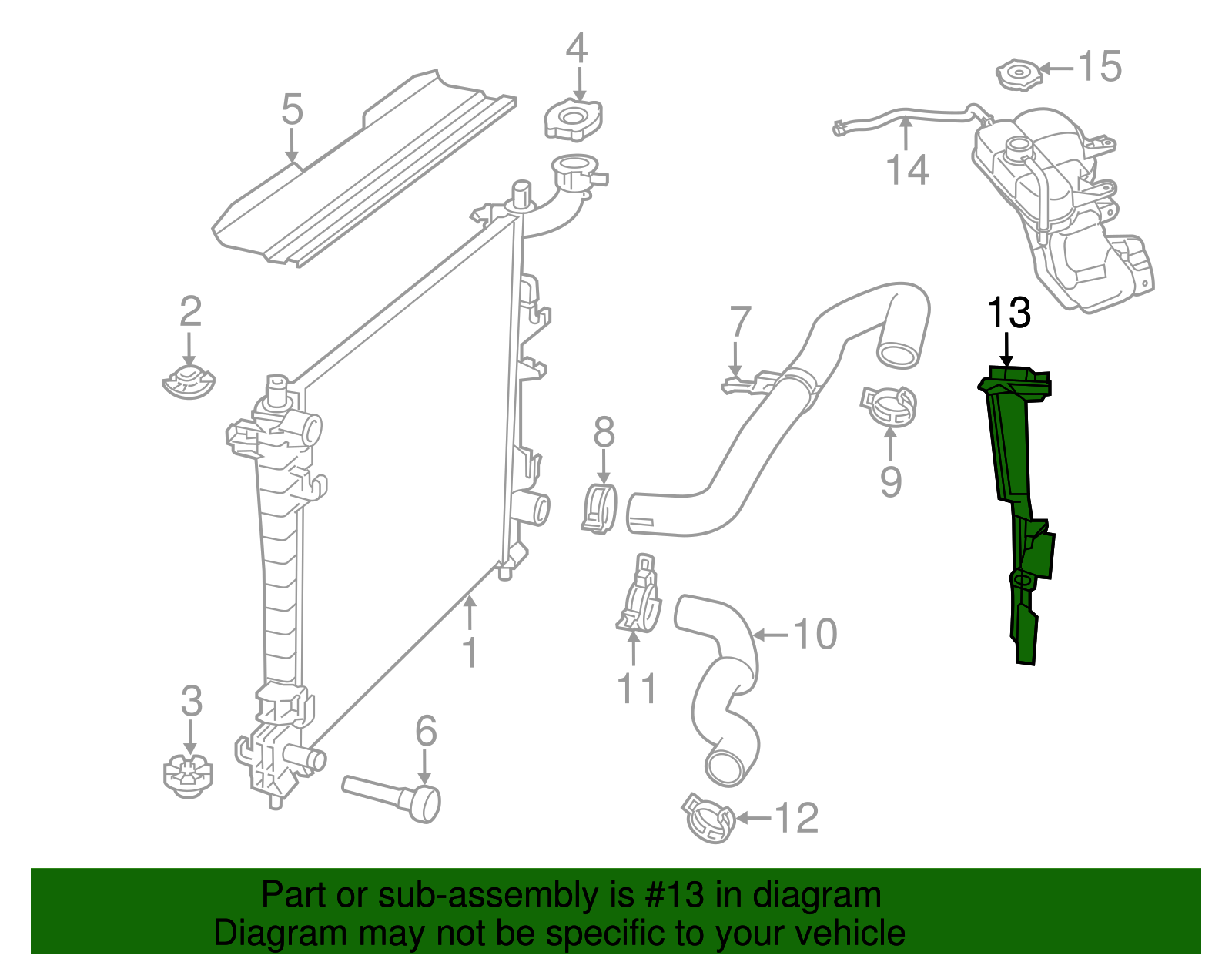 2011-2013 Mopar Baffle 05156150AA | Mopar Parts Canada