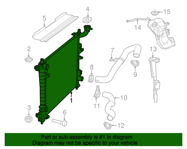 2011-2024 Mopar Radiator 55038001AH | Mopar Parts Canada