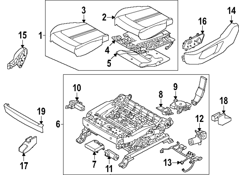 88070-P2AB0GYT - Seat Switch 2025 Kia Sorento | Kia.Parts