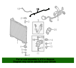 Genuine OEM Hose - Radiator to ENG. Vent Elbow Part# lr146301 Fits 2013 ...