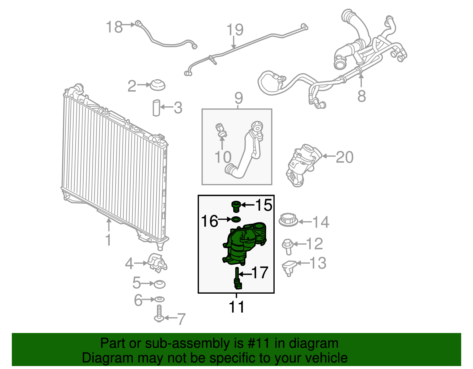 Genuine Expansion Tank for 2013-2022 Land Rover | Land Rover Part ...