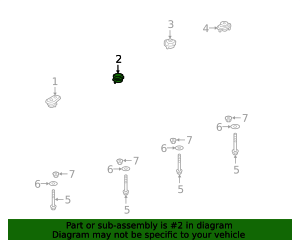 2020-2023 GM Body Mount Upper Location Number 1 Cushion 84807433 ...