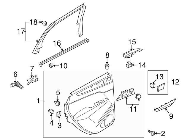 2011-2019 Ford Door Trim Panel Retainer Clip W713688-S424 | Blue ...