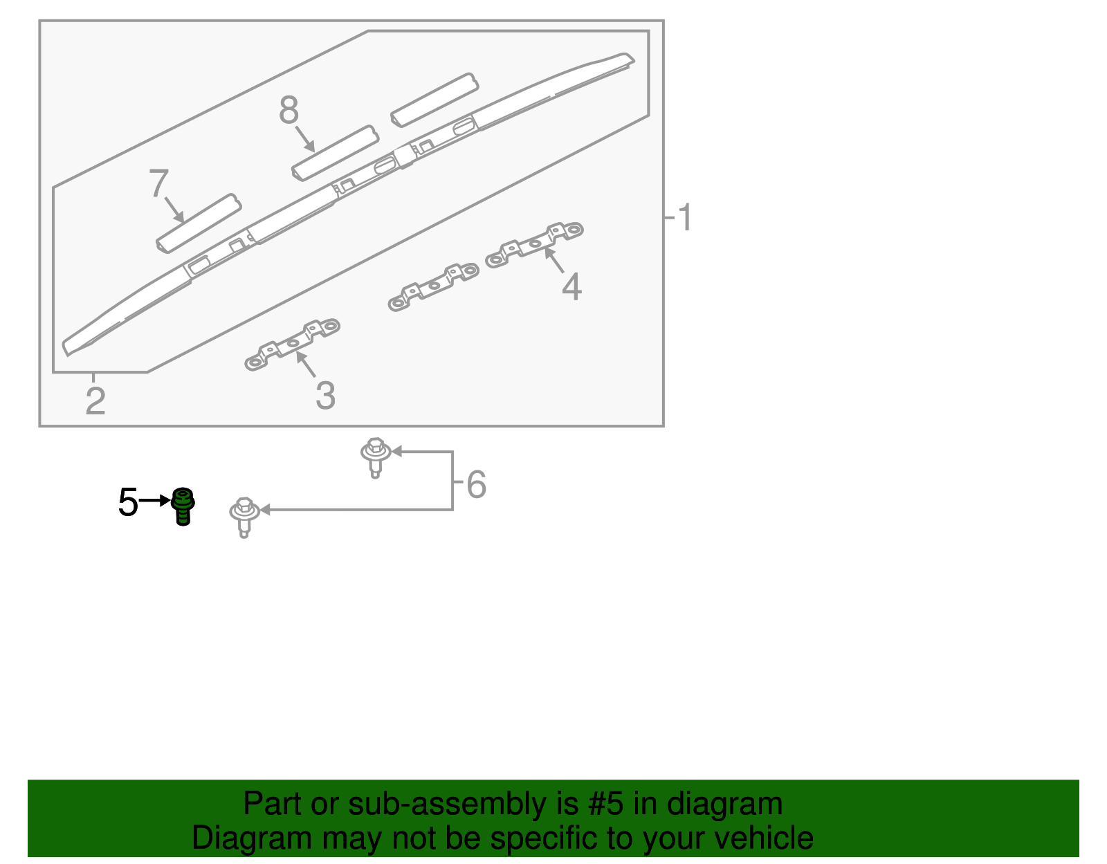 73858-AU100 - Roof Molding Clip 2003-2025 Nissan | Nissan Parts ...