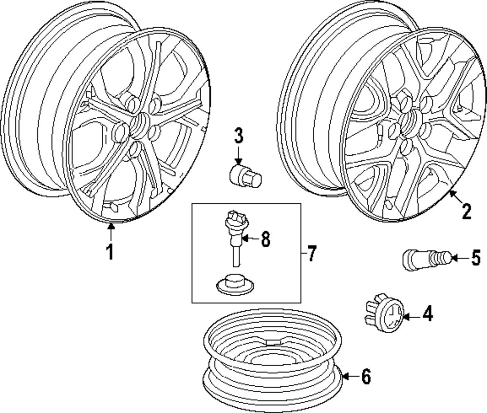42700-3W0-A51 - Spare Wheel 2023-2025 Honda HR-V | Honda Parts Online