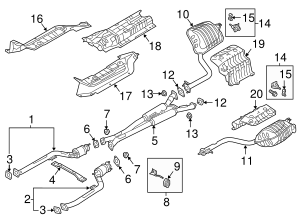 2017-2021 Genesis Catalytic Converter 28601-D2320 | OEM Parts Online