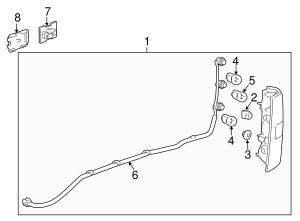 2007-2014 GMC Driver Side Tail Lamp Assembly 25958484 | OEM Parts Online