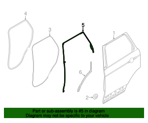 Genuine OEM Upper Seal Part# LR099668 Fits 2014-2022 Land Rover Range ...