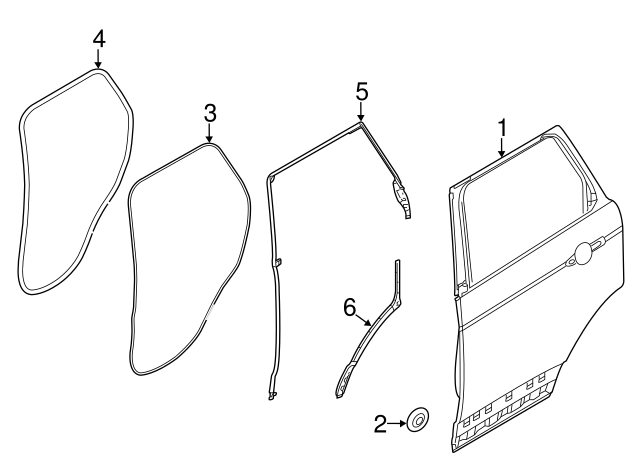 LR044228 - Door Shell 2014-2022 Land Rover Range Rover Sport | Land ...