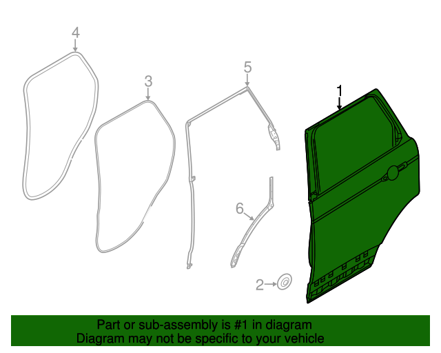 LR044228 - Door Shell 2014-2022 Land Rover Range Rover Sport | Land ...