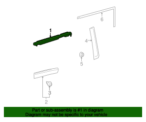 75722-60091 - Belt Molding - 2010-2023 Lexus GX460 | MyLexusParts