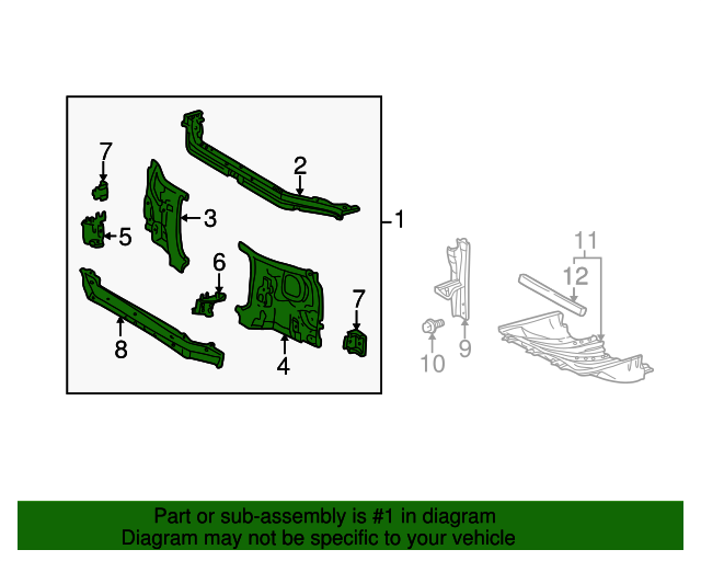 53201-0C060 - Radiator Support - 2006 Toyota Tundra | OEM Genuine ...