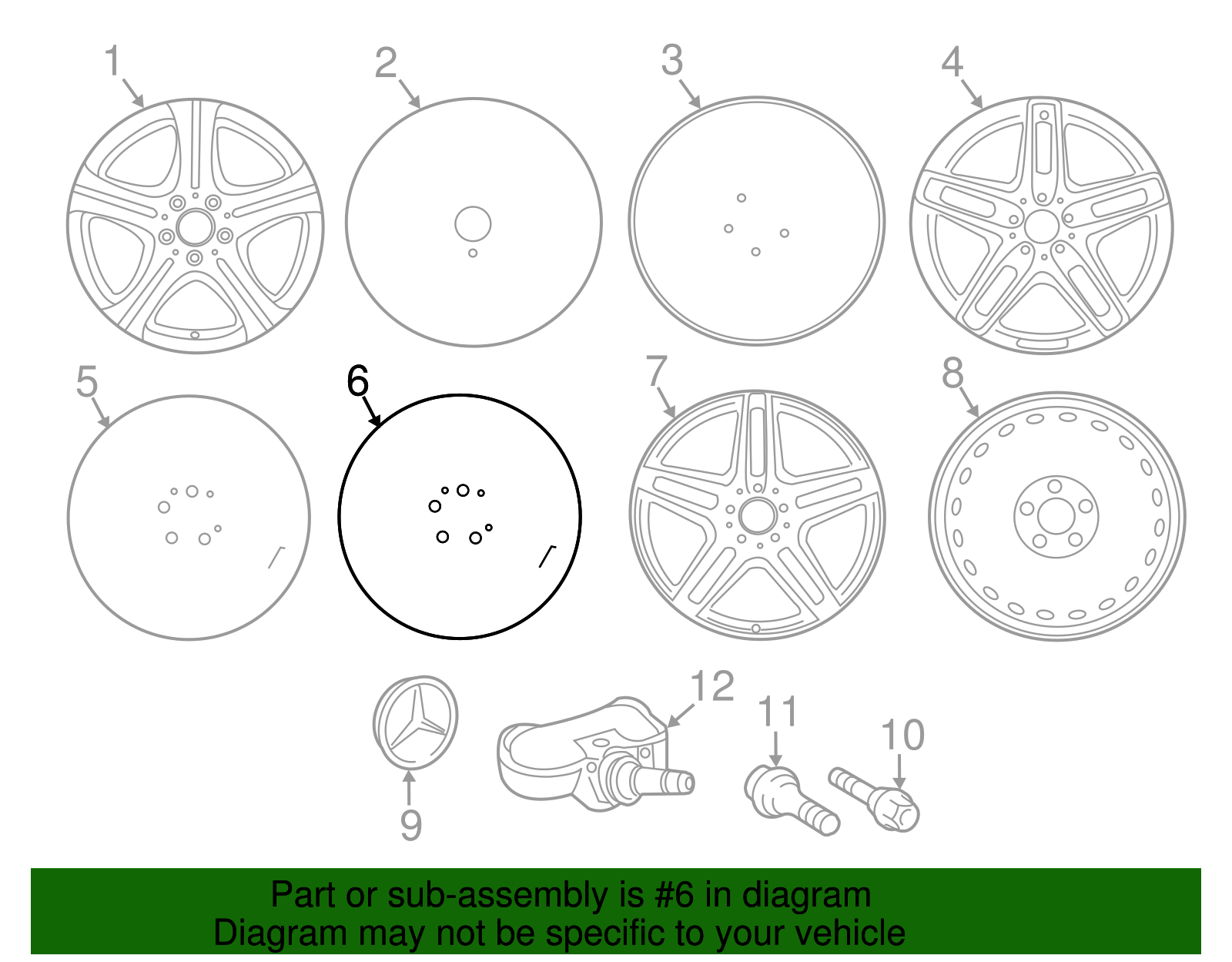 2013-2016 Mercedes-Benz Wheel - Front 212-401-50-02-7X70 | Mercedes ...