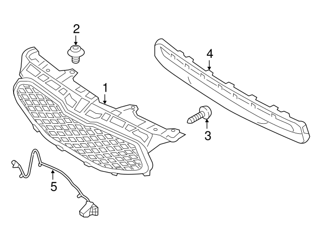 2014-2016 Kia Cadenza OEM NEW 2013-2016 Kia Cadenza Grille-Front Bumper ...