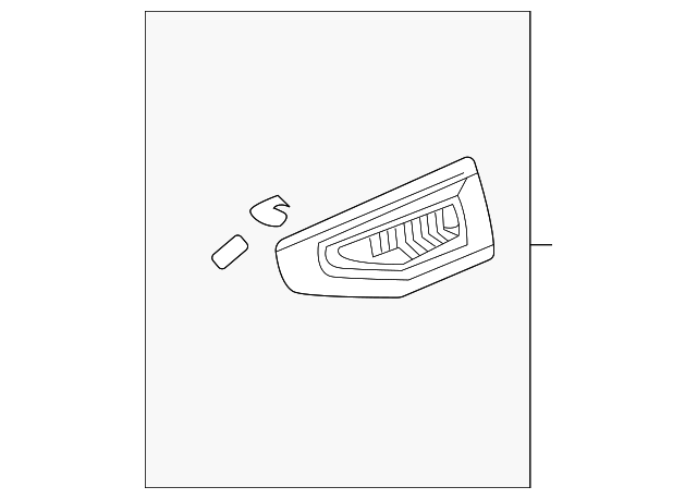 2021-2024 GMC Bright Chrome Front Driver Side Fender Ornamentation Vent ...