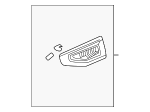 2021-2024 GMC Galvano Silver Front Driver Side Fender Ornamentation ...