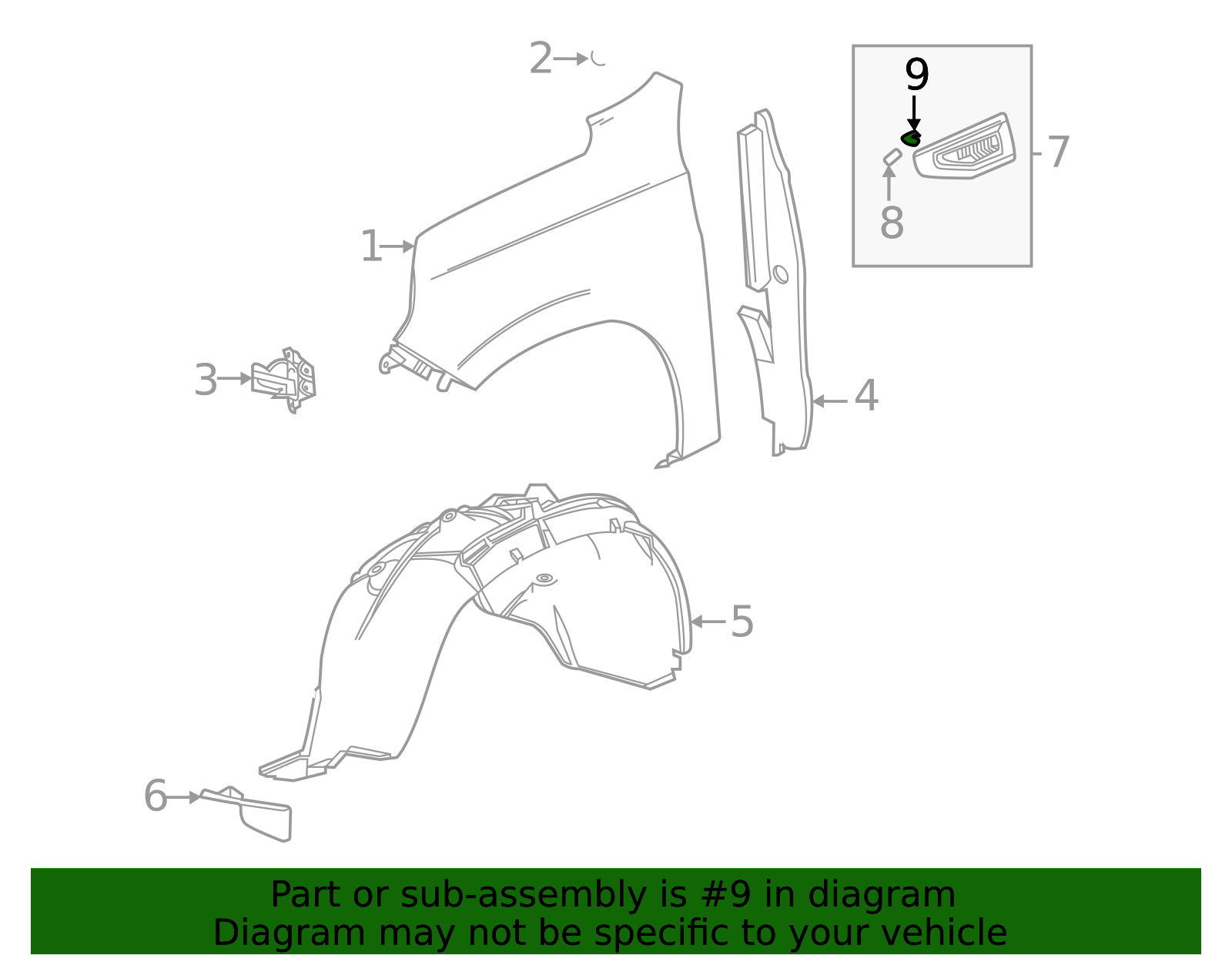 11604723 - Body Side Molding Clip 2014-2025 GM | GMPartsNow