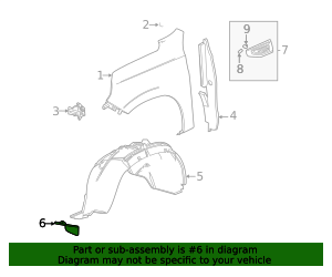 2021-2024 GMC Front Driver Side Tire Front Air Deflector 84839547 GM ...