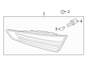 2019-2020 Hyundai Elantra Backup Lamp Assembly 92404-F2500 | OEM Parts ...