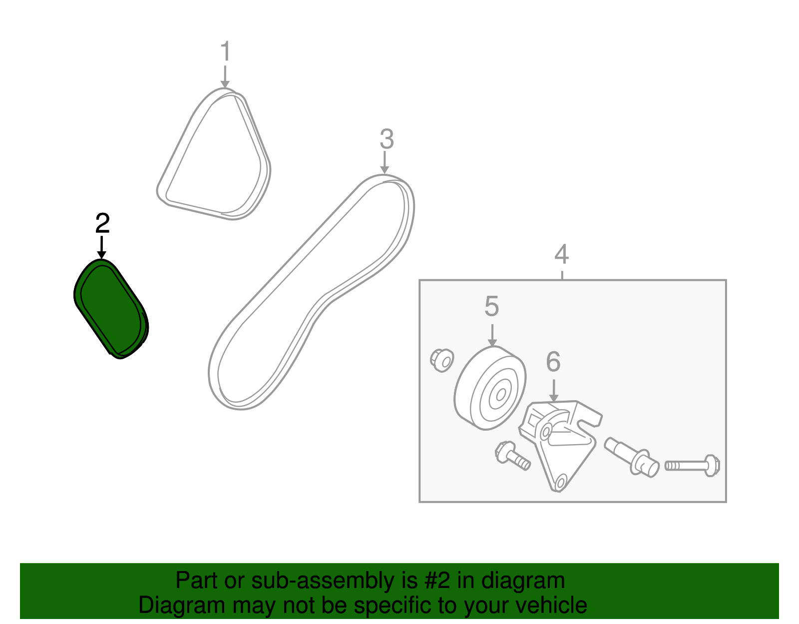 57231-29100 - Power Steering Belt 2006-2011 Kia | Kia.Parts Store