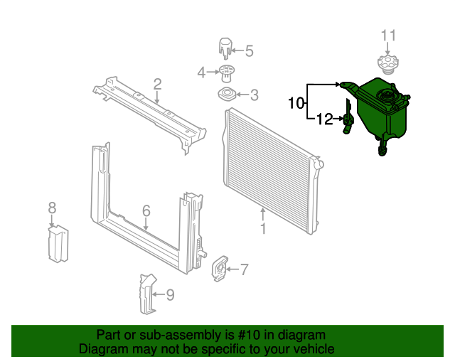 Genuine BMW 17-13-7-647-284 | Reservoir Tank | FREE Shipping on Most ...