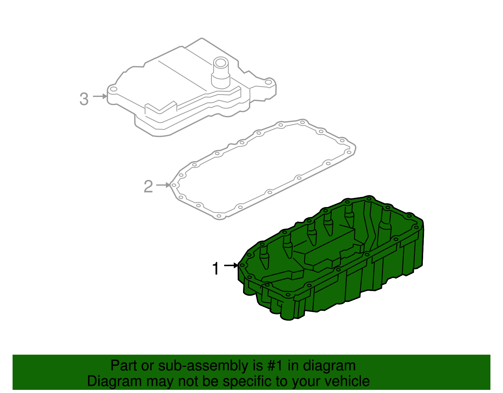 21151-RPS-000 - 2006-2011 Honda Civic - Pan Oil | Genuine Honda Parts