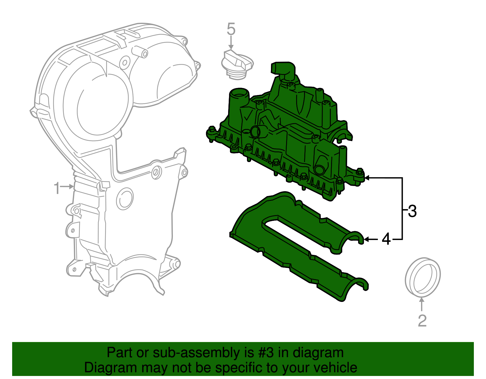 2014-2019 Ford Fiesta Valve Cover 4M5Z-6582-E | OEM Parts Online