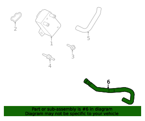 2021-2023 Ford Bronco Upper Hose MB3Z-8260-E | Ford OEM Parts Outlet