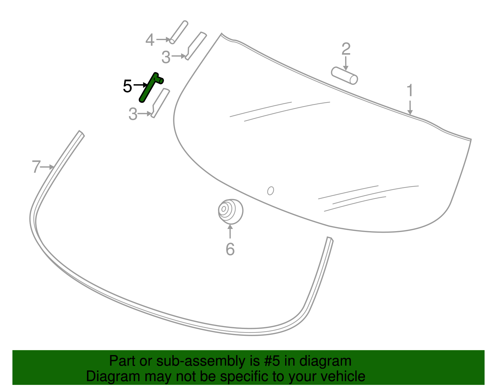 91502-S70-003 - Lift Gate Glass Fastener 1999-2025 Honda | Honda Parts ...