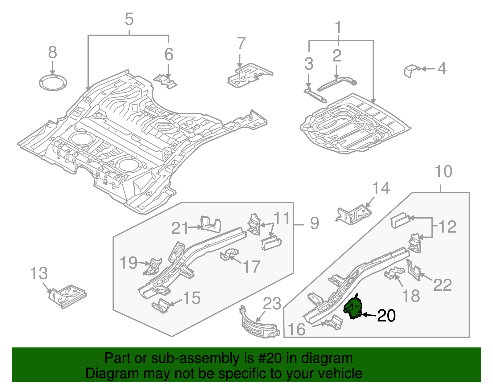 955-501-717-00-GRV - Support Bracket 2003-2010 Porsche Cayenne ...