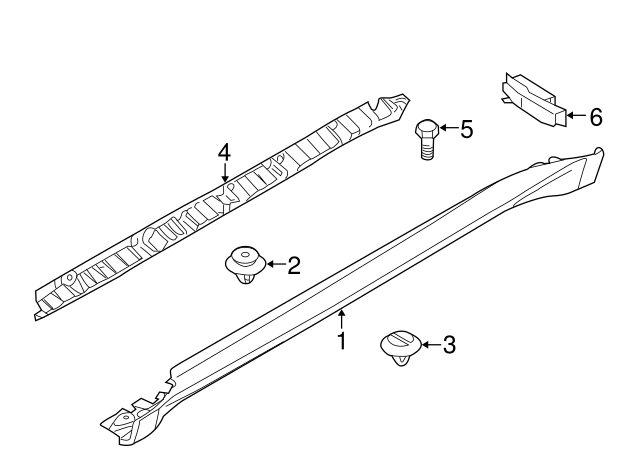51778065894 - 2015-2019 BMW X6 Rocker Molding (51-77-8-065-894) | BMW ...