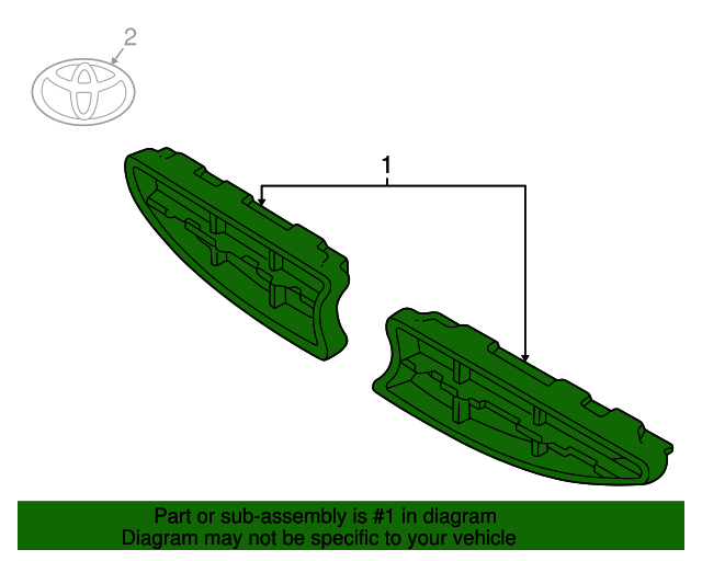 Toyota 1998-2000 Toyota Corolla Grille 53112-02010 | Toyota Parts