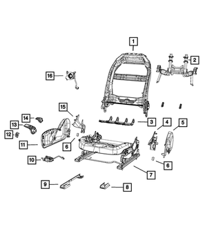 2015-2017 Chrysler 200 Manual Seat Adjuster 68148288AE | Mopar Estores
