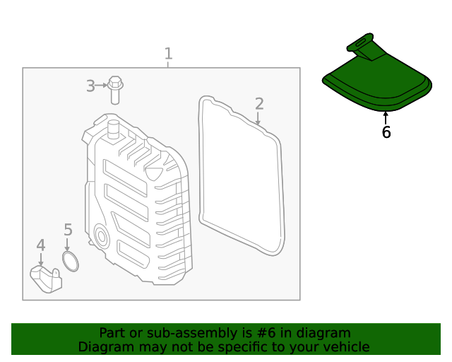 Hyundai - 48197-2H000 - Transmission Oil Filter - 2020-2024 Hyundai ...