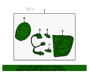 2008-2017 Toyota Sequoia Backup Lamp Assembly 81580-0C030 | OEM Vehicle ...