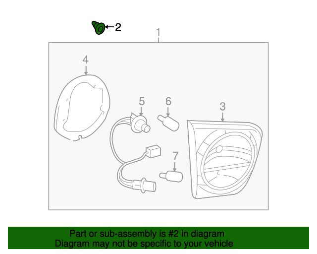 2008-2022 Toyota Backup Lamp Assembly Nut 90176-05019 | Toyota Parts