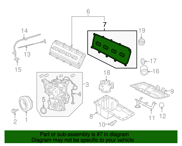 05114179AB - Valve Cover Gasket - 2003-2022 Mopar | Mopar Parts Canada