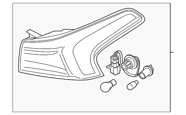 2019-2020 Hyundai Santa Fe Tail Lamp Assembly 92402-S2000 | QuirkParts