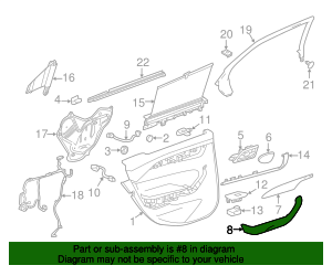 84110635 GM Jet Black Rear Driver Side Door Armrest Cover Trim | GM ...